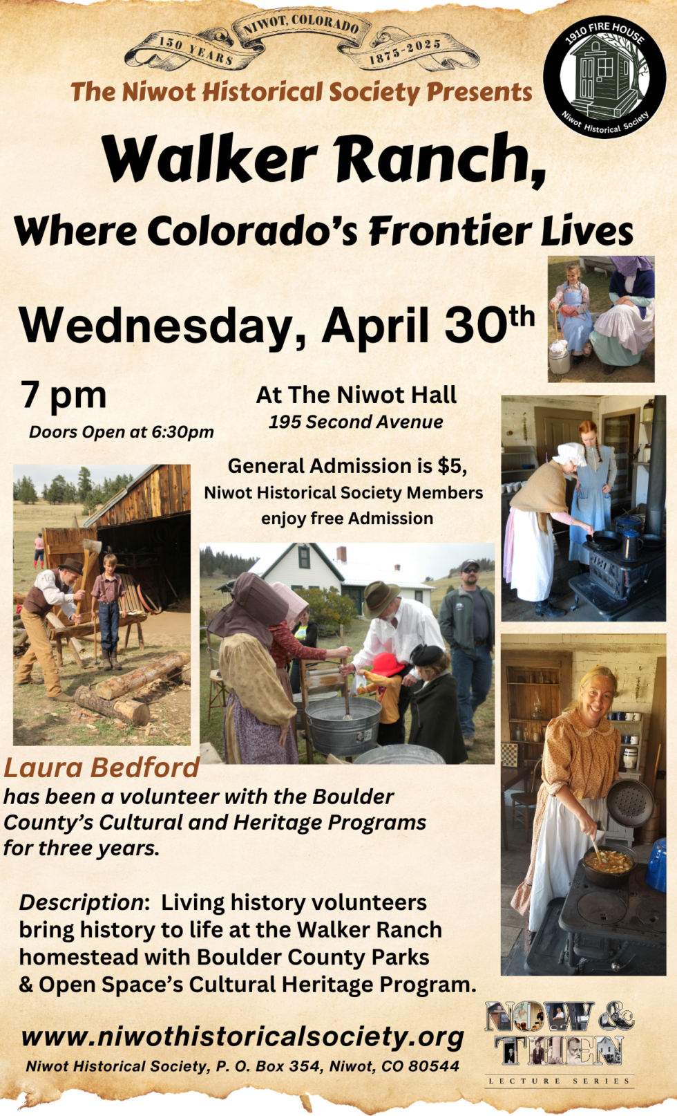 The Niwot Historical Society Presents Walker Ranch, Where Colorado’s ...